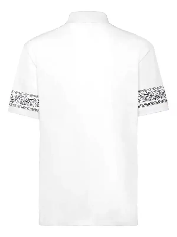 Philipp Plein Paisley Gothic Plein Polo Shirt