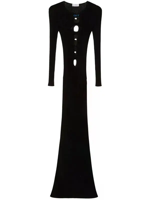 Off-White Cut-out Knitted Dress