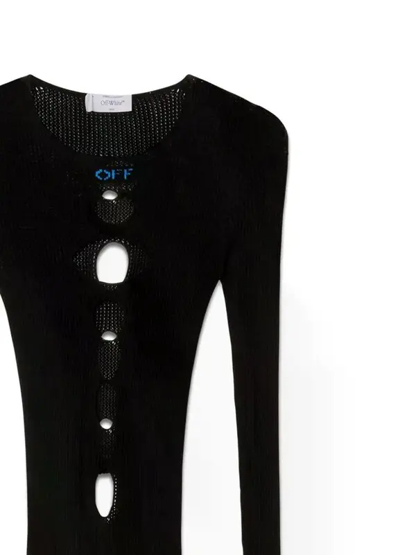 Off-White Cut-out Knitted Dress