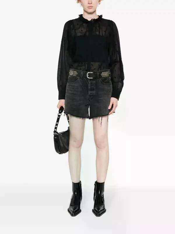 MARANT ETOILE Terzali Floral-embroidered Blouse