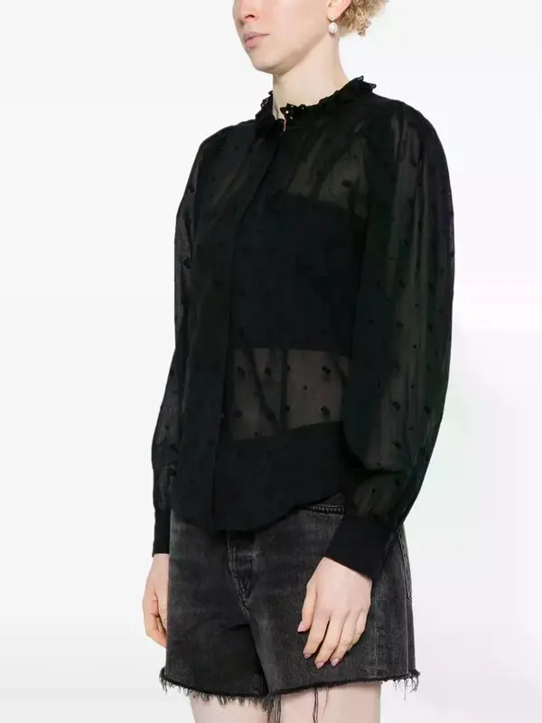 MARANT ETOILE Terzali Floral-embroidered Blouse