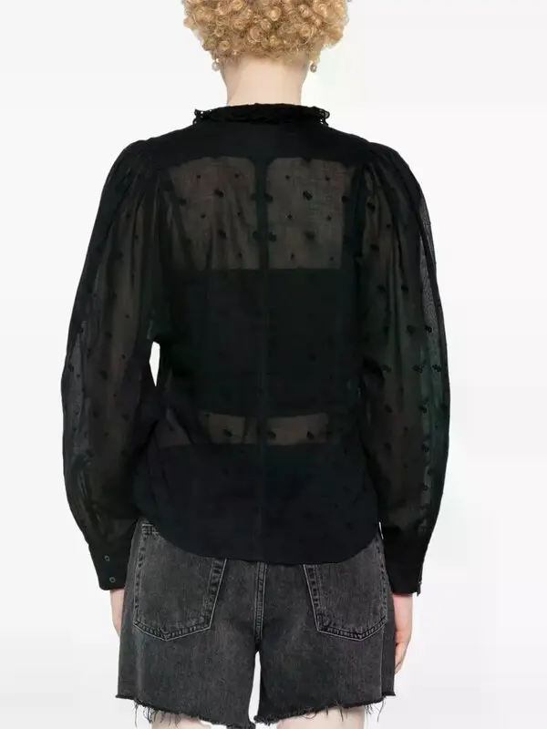 MARANT ETOILE Terzali Floral-embroidered Blouse