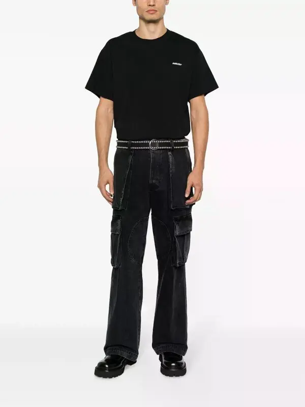 AMBUSH Logo-embroidered Crew-neck T-shirt