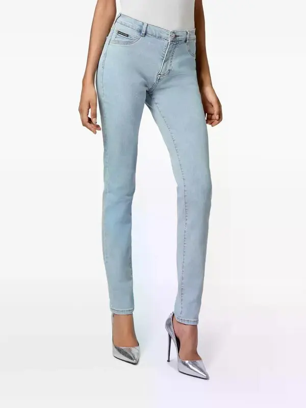 Philipp Plein Logo-plaque Skinny-cut Jeans