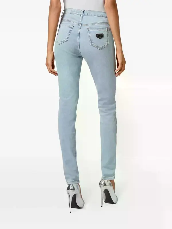 Philipp Plein Logo-plaque Skinny-cut Jeans