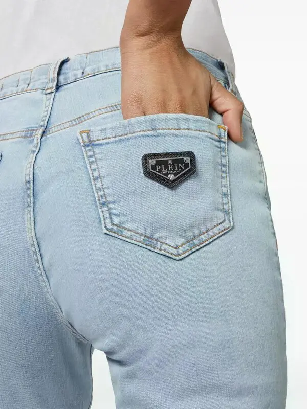 Philipp Plein Logo-plaque Skinny-cut Jeans