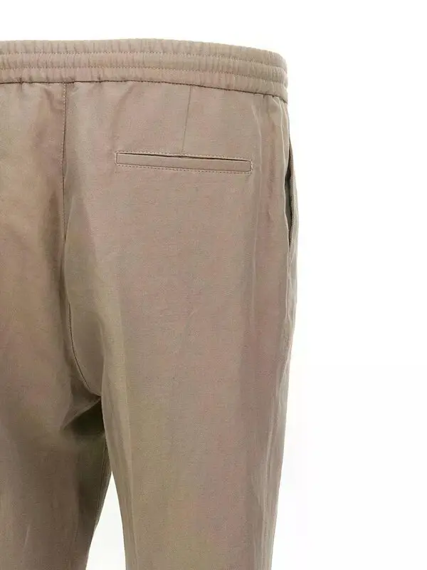 Brunello Cucinelli Linen Trousers - Brown