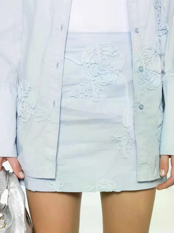 ROTATE BY BIRGER CHRISTENSEN Cotton Mini Skirt
