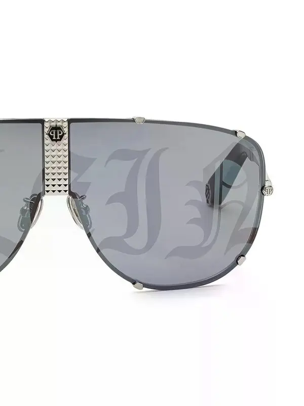Philipp Plein Studded Pilot-frame Sunglasses