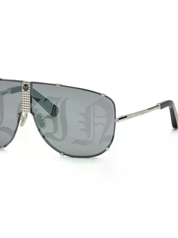 Philipp Plein Studded Pilot-frame Sunglasses