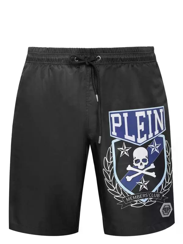 Philipp Plein Skull & Bones Swim Shorts - Black
