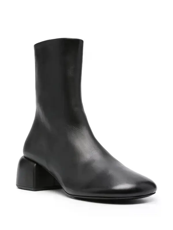Marsèll 50mm Basata Leather Ankle Boots - Black