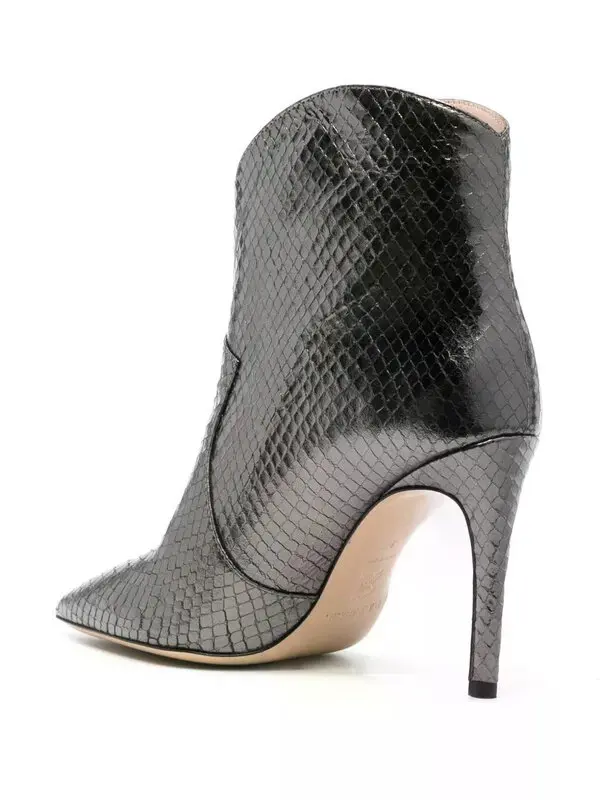 P.a.r.o.s.h Snakeskin-effect Leather Stiletto Boots