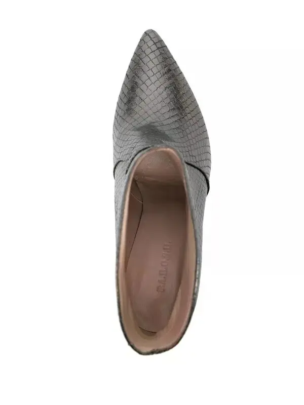 P.a.r.o.s.h Snakeskin-effect Leather Stiletto Boots