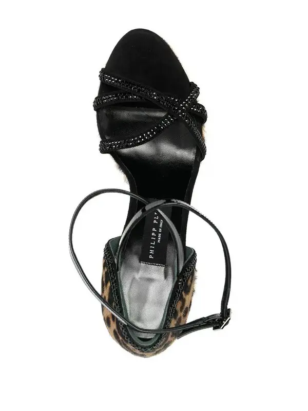 Philipp Plein Platform Heeled Sandals