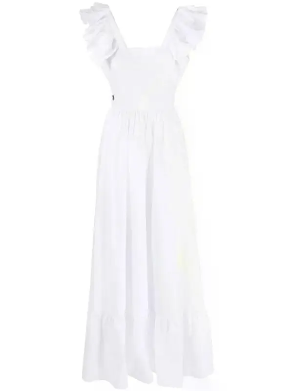 Philipp Plein Ruffle-detail Maxi Dress