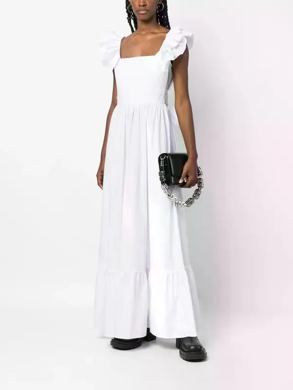 Philipp Plein Ruffle-detail Maxi Dress