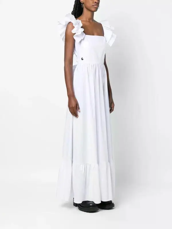 Philipp Plein Ruffle-detail Maxi Dress