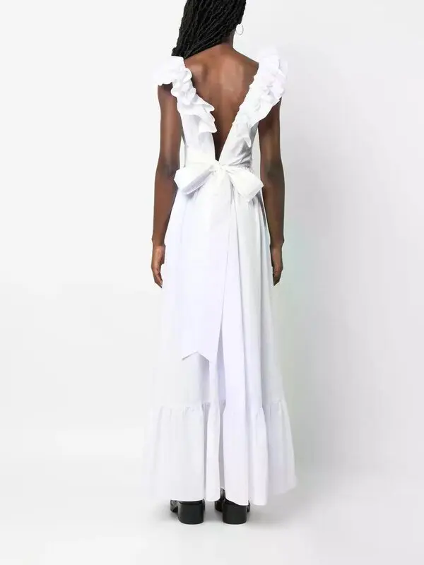 Philipp Plein Ruffle-detail Maxi Dress