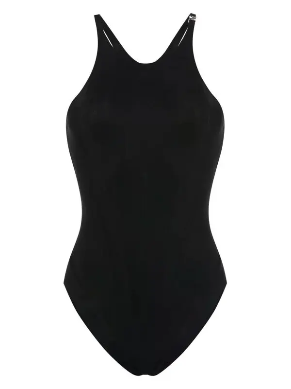 MUGLER Corset-style Swimsuit - Black