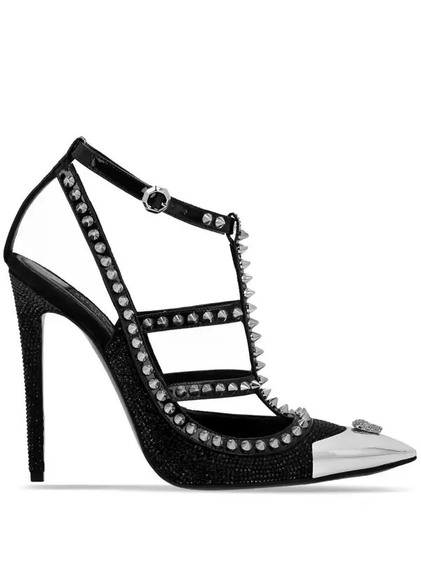 Philipp Plein Embellished Skull Pumps