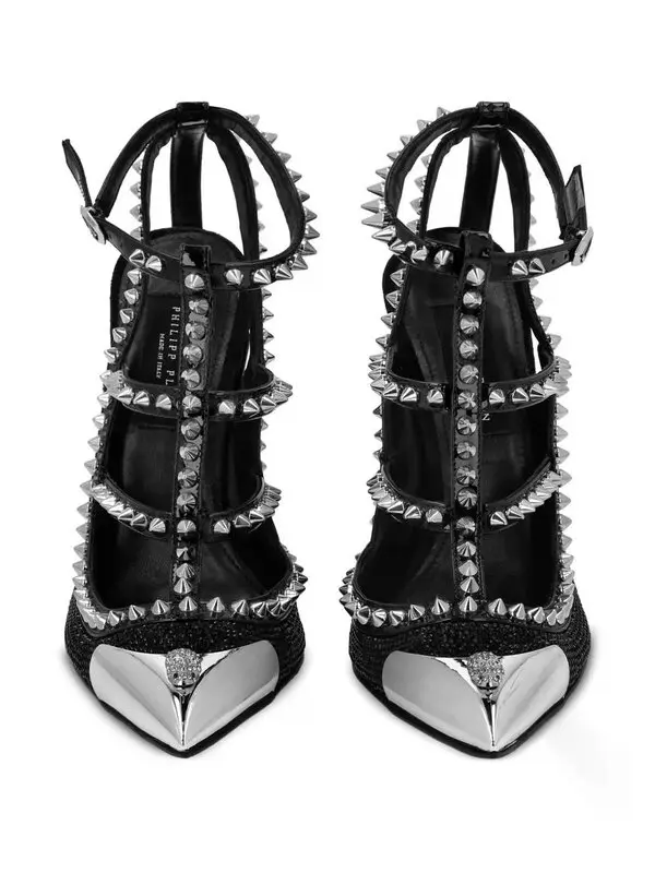 Philipp Plein Embellished Skull Pumps