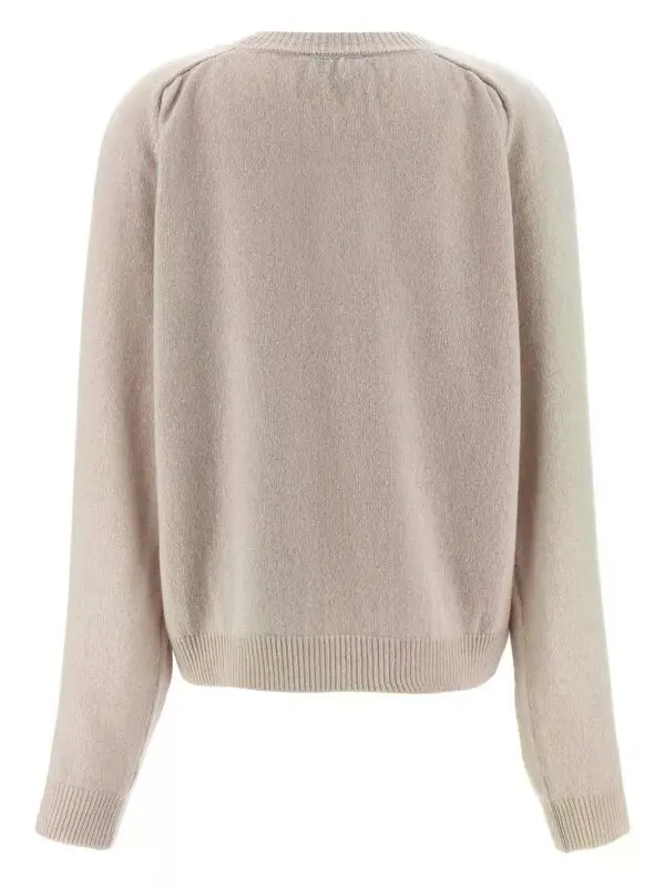 RAMAEL Crew Neck Long Sleeve Sweater With Cut-out Detail