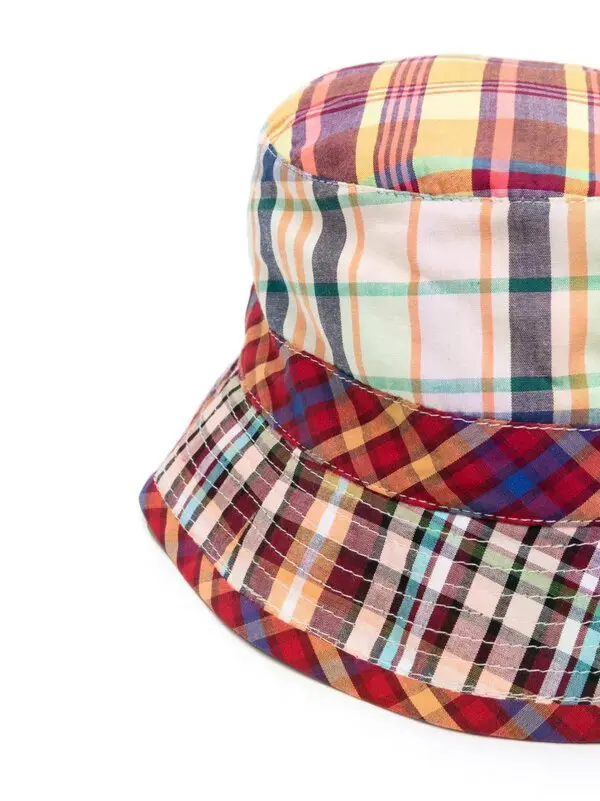 MADISON MAISON Check-pattern Cotton Bucket Hat