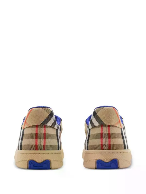Burberry Check Lace-up Sneakers - Neutrals