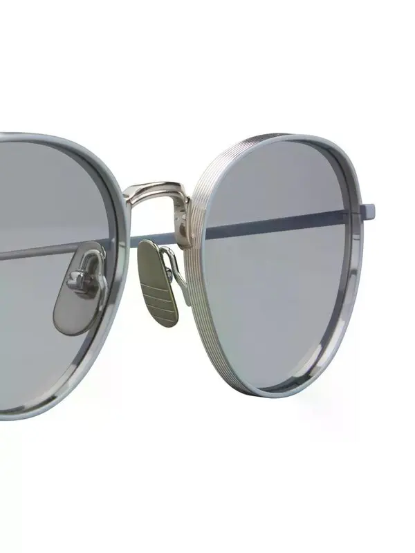 Thom Browne Round-frame Sunglasses - Silver