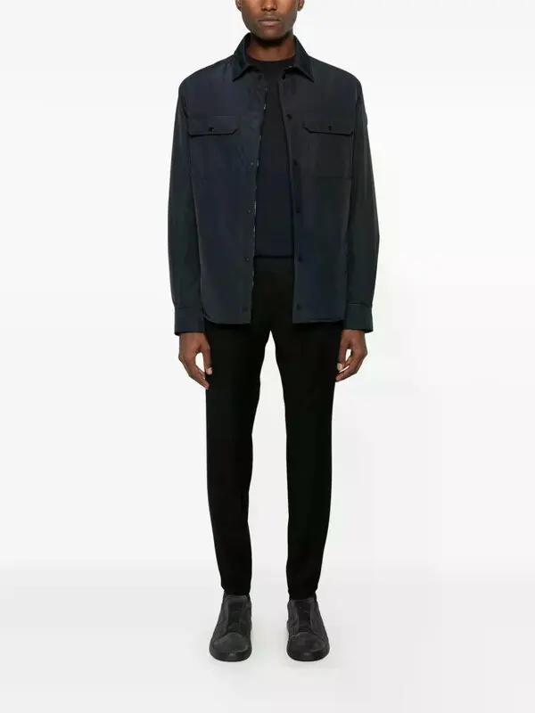 ZANONE Fine-knit Virgin Wool-blend Sweater - Blue