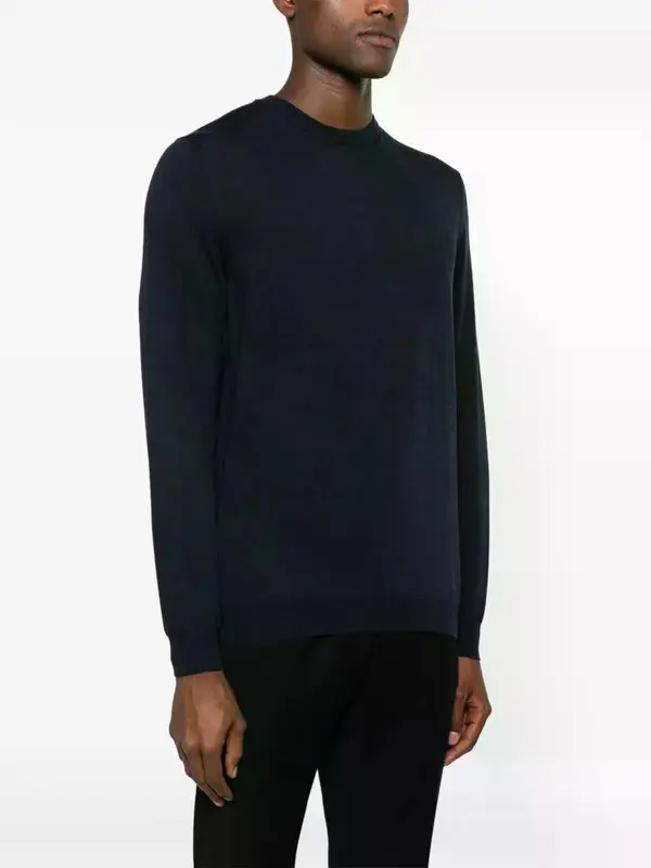 ZANONE Fine-knit Virgin Wool-blend Sweater - Blue