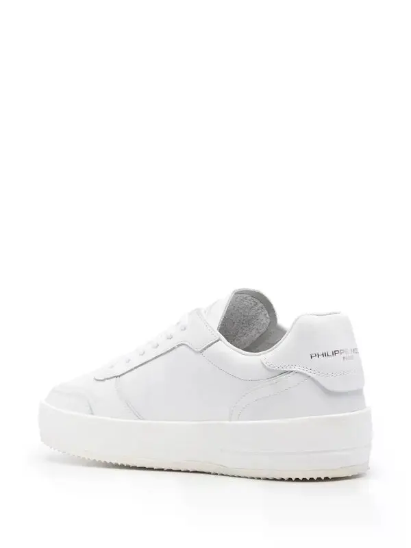 Philippe Model Leather Sneakers - White