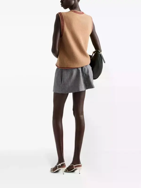 Prada Intarsia Ribbed Vest
