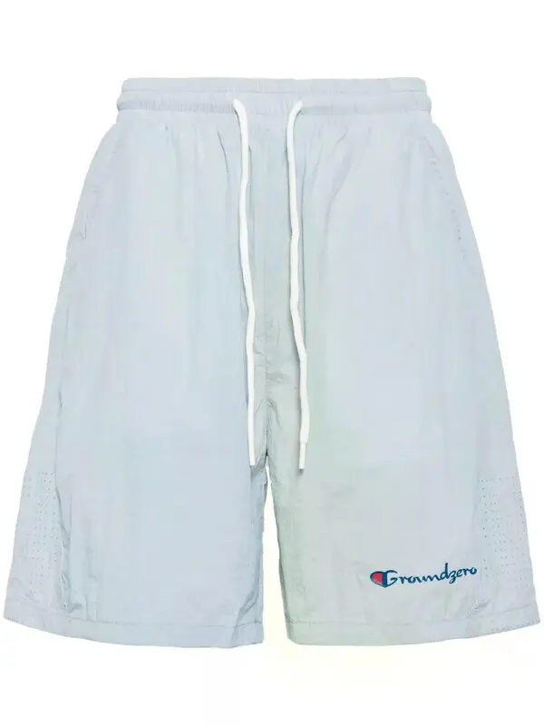 GROUND ZERO Logo-print Knee-length Shorts