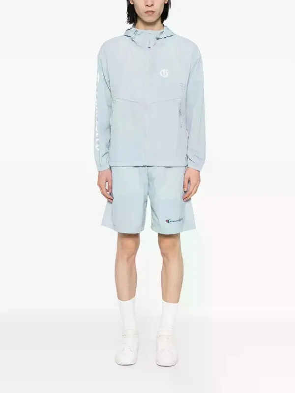 GROUND ZERO Logo-print Knee-length Shorts