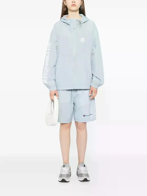 GROUND ZERO Logo-print Knee-length Shorts