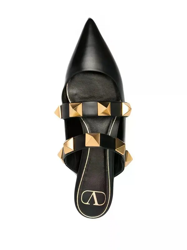 Valentino Garavani Roman Stud Flat Mules