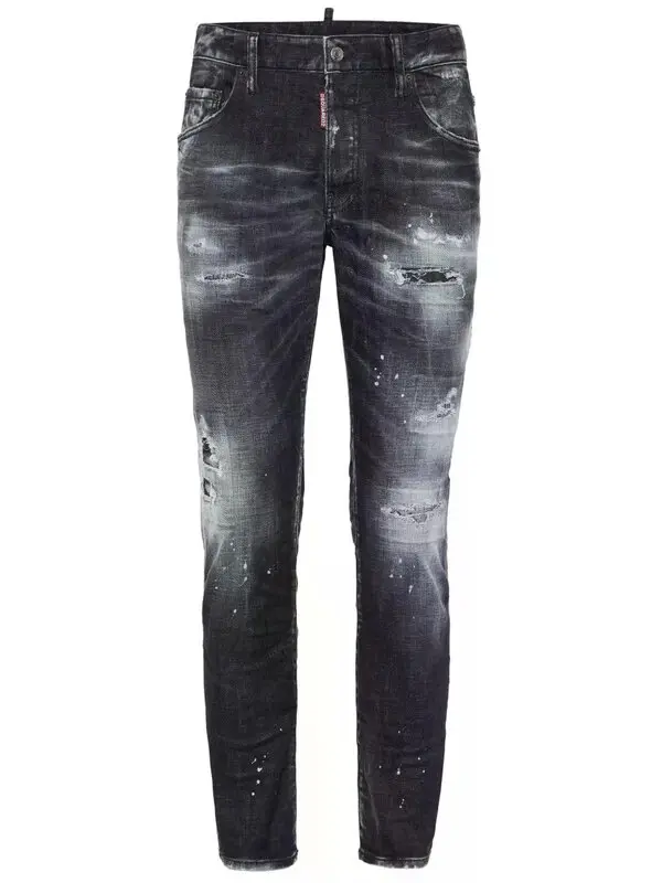 Dsquared2 Distressed Skinny Jeans - Black