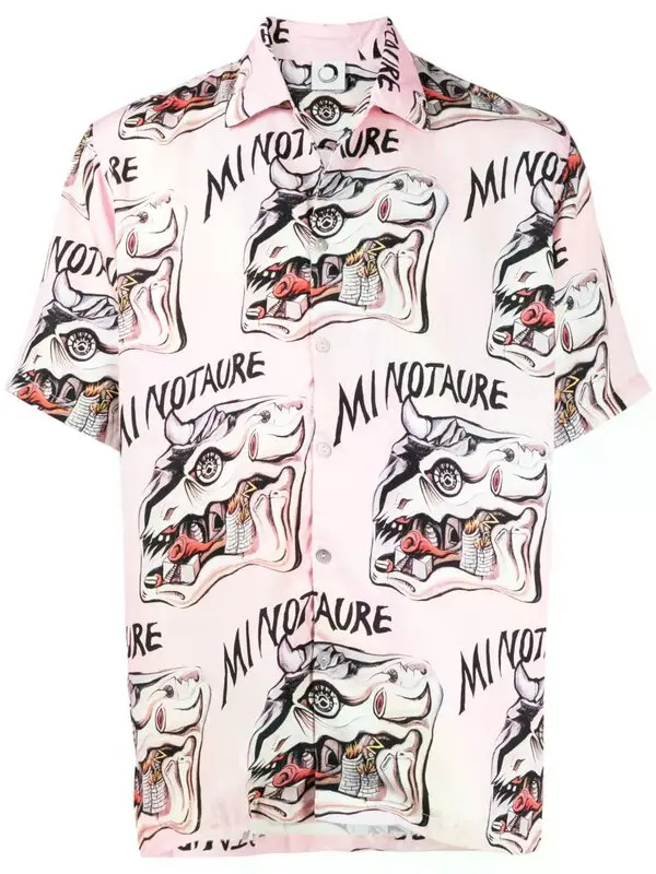ENDLESS JOY Minotaure Short-sleeve Shirt - Pink