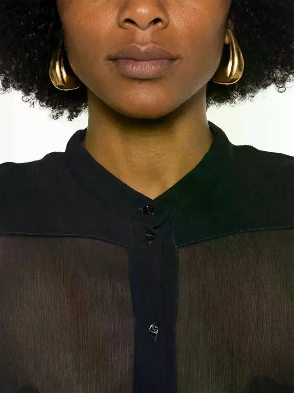 Chloé Chiffon-crepe Silk Shirt