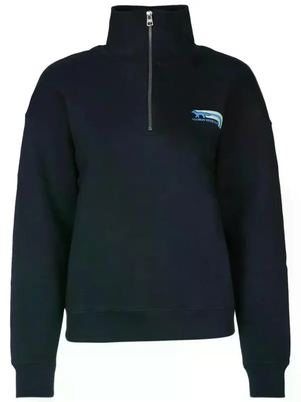 Maison Kitsuné Embroidered Sweatshirt - Blue