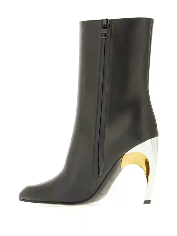 Alexander McQueen 95mm Leather Ankle Boots