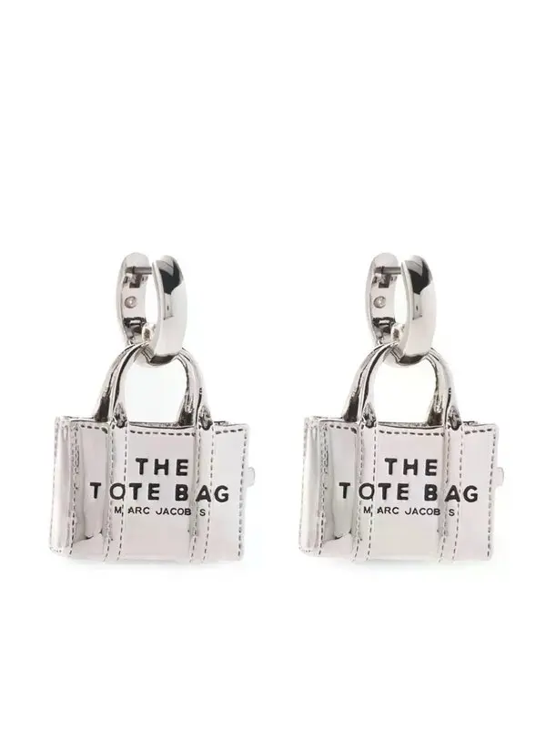 Marc Jacobs The Tote Bag Earrings - Silver