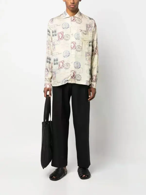 Rhude Passport Stamp Print Shirt