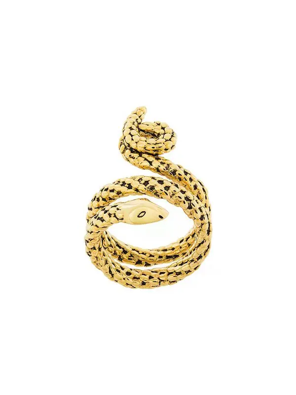 AURÉLIE BIDERMANN Wrap-around Snake Ring - Metallic