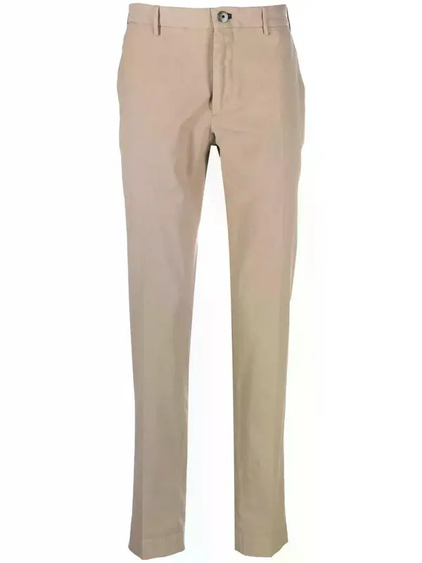 Incotex Straight-leg Cotton Trousers - Neutrals