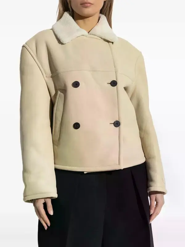 Jacquemus Double-breasted Shearling Jacket