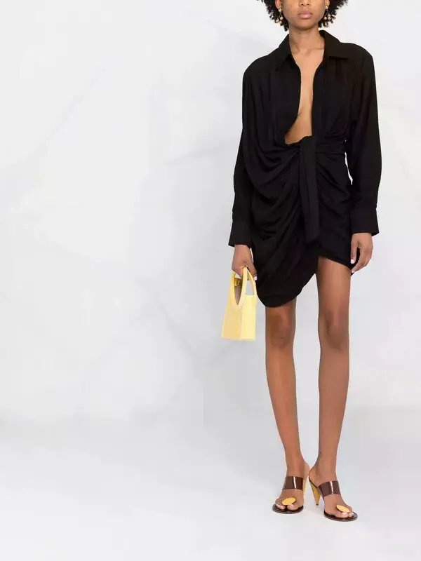 Jacquemus Long-sleeved Mini Shirt Dress