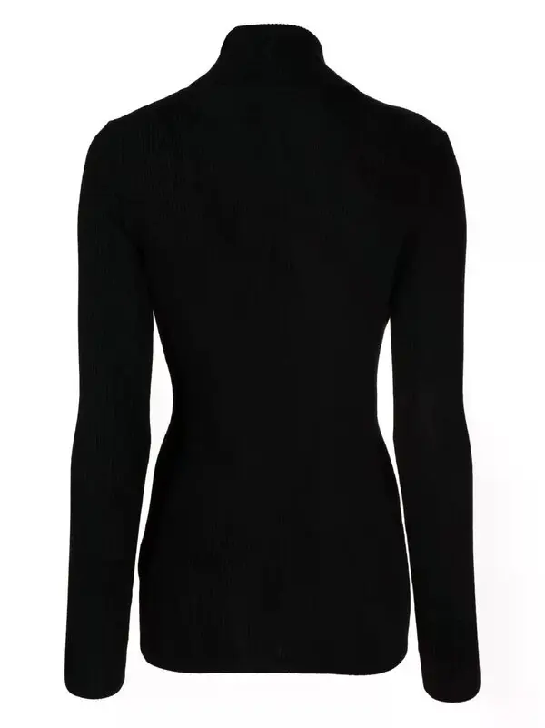 Y’s Front-slit Wool Knitted Top